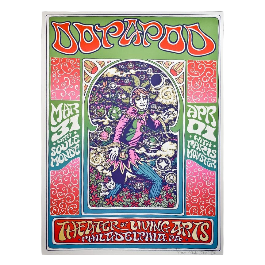 2021 Dopapod Theater of Living Arts March 31st & April 1st Poster ...