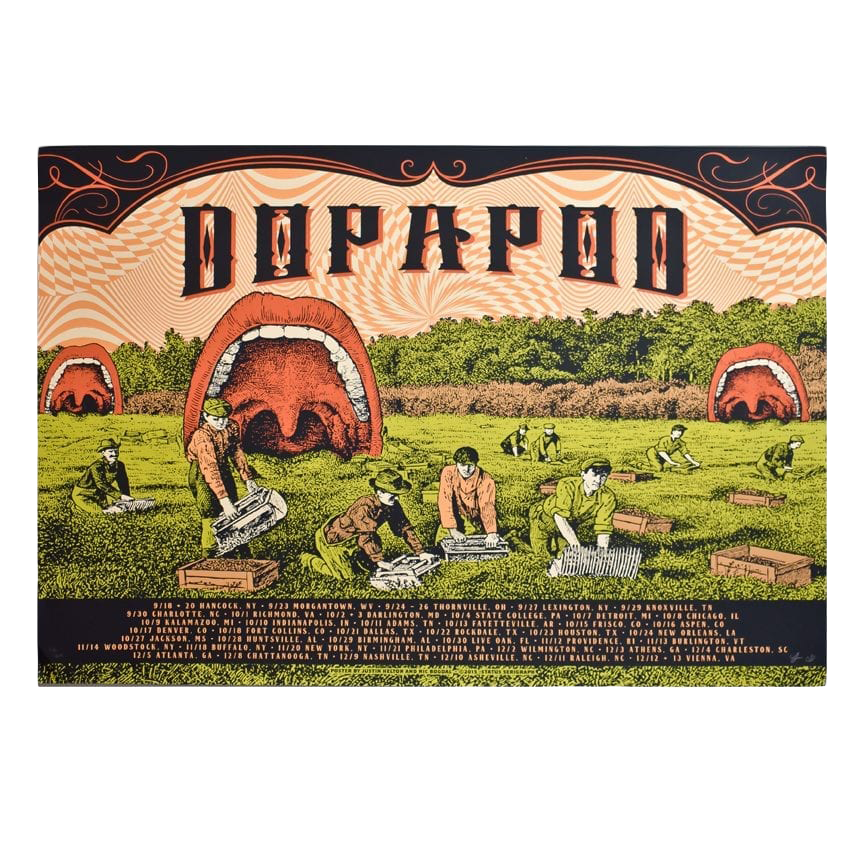2021 Dopapod Mouth Farm Poster – Dopapod Official Merchandise